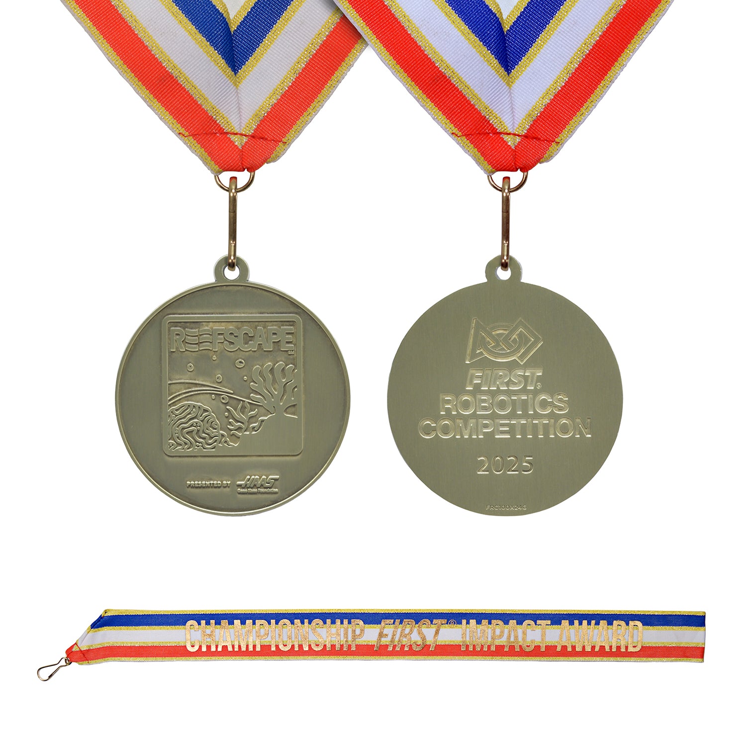 2025 REEFSCAPE Championship Medallions, Gold - FIRST® Impact Award (So